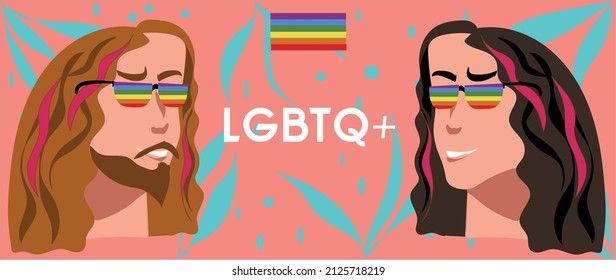 Pride Lgbtq Vector Background Pastel Tones Stock Vector (Royalty Free ...