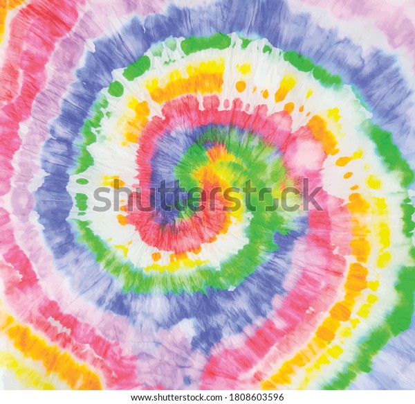 Pride Tie Dye Swirl Spiral Paint Stock Vector (Royalty Free) 1808603596