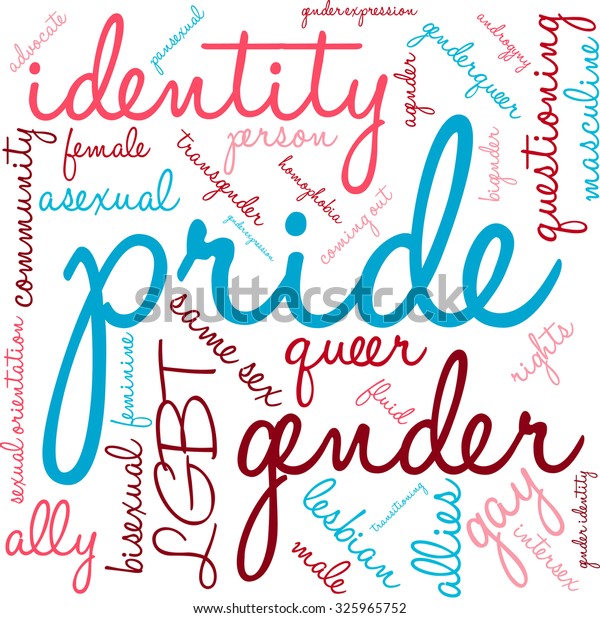 Pride Word Cloud On White Background Stock Vector (Royalty Free ...
