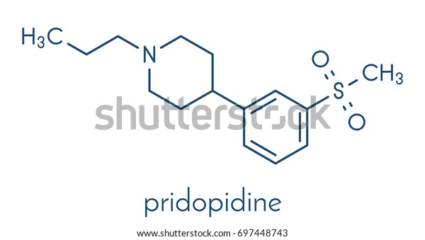 Pridopine Drug Molecule Skeletal Formula Stock Vector (Royalty Free ...