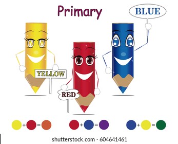 「Primary Colors Animation Three Pencil Primary」のベクター画像素材（ロイヤリティフリー ...