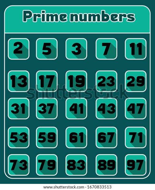 Prime Numbers On Blue Background Stock Vector (Royalty Free) 1670833513 ...