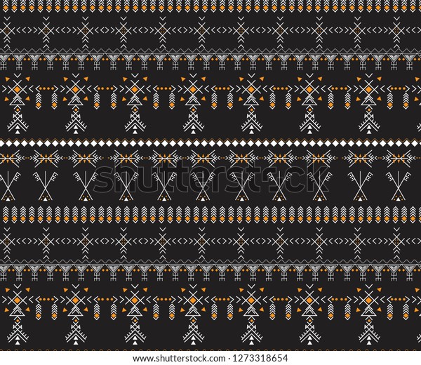 Primitive Berber Signs Patternrepeated Ethnic Elementsvector Stock ...