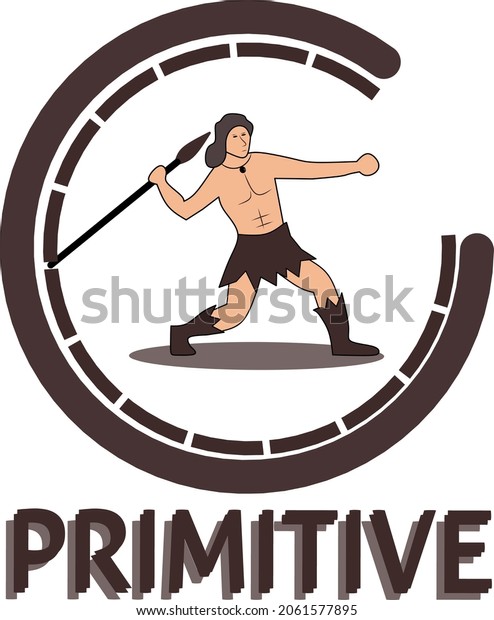 Primitive Logos Primitive Style Icon Primitive Stock Vector (Royalty ...
