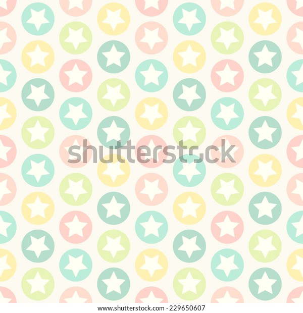 Primitive Retro Seamless Pattern Stars Circles 스톡 벡터(로열티 프리) 229650607 ...