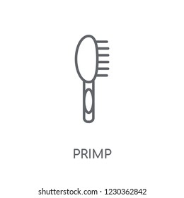 Primp Linear Icon Modern Outline Primp Stock Vector (Royalty Free ...