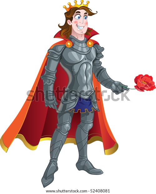 Prince Charming Armour Give Flover 스톡 벡터(로열티 프리) 52408081 | Shutterstock