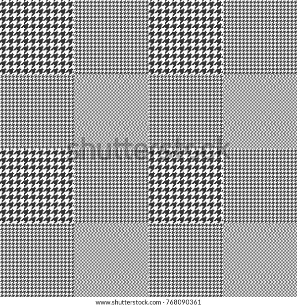 Prince Wales Check Glen Plaid Seamless Stock Vector (Royalty Free ...