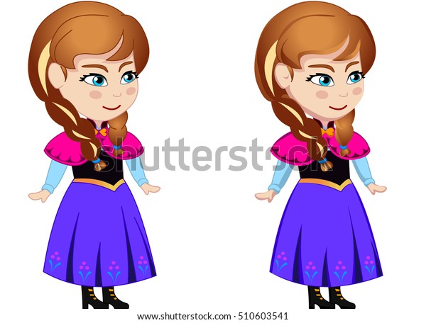 Princess Anna (vector character for animation)