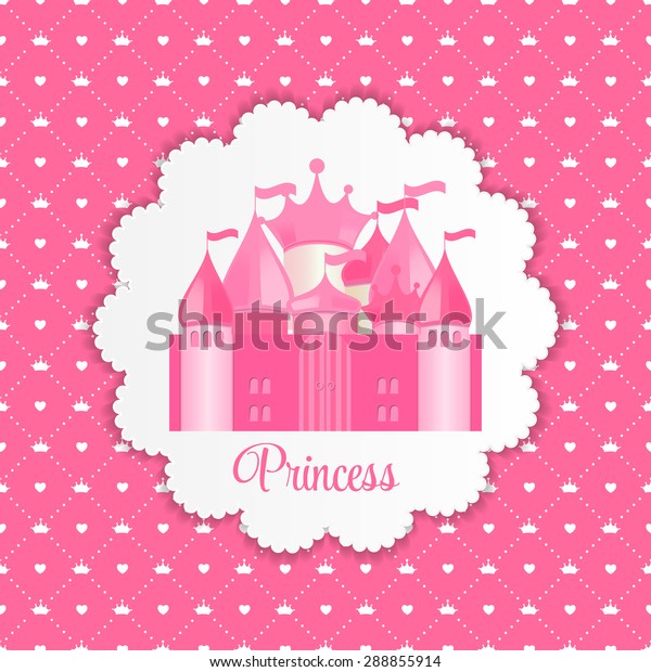 Princess Background Castle Vector Illustration Eps10 Stock Vector ...
