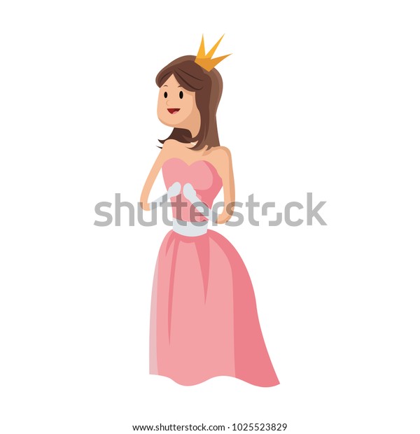 Princess Cute Cartoon Stock Vector (Royalty Free) 1025523829 | Shutterstock