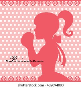 Princess Eating Apple Vector Illustration Stock Vector (Royalty Free ...