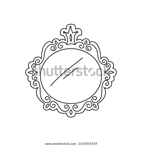 Princess Frame Royal Mirror Frame Majestic: เวกเตอร์สต็อก (ปลอดค่า ...