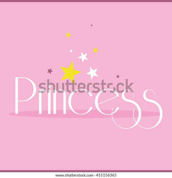 Princess Greeting Card Postcard Poster Birthday Stock Vector (Royalty ...