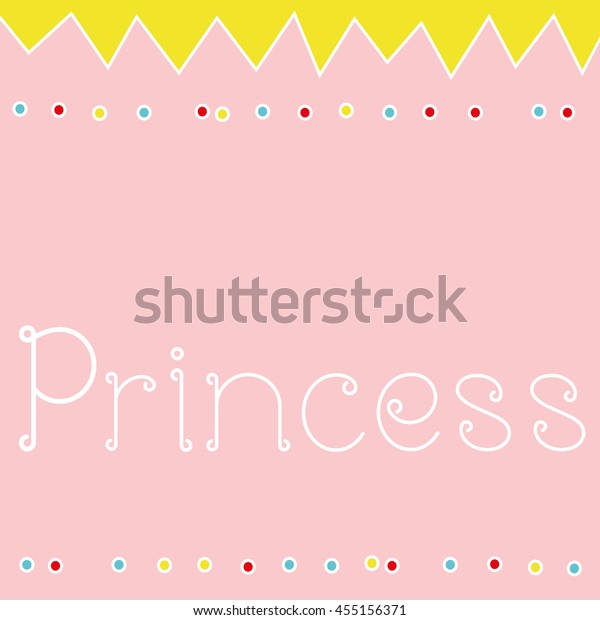 Princess Greeting Card Postcard Poster Birthday Stock Vector (Royalty ...
