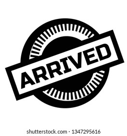 Print Arrived Stamp On White Stock Vector (Royalty Free) 1347295616 ...