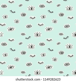 Print Eyes Vector Drawing Stock Vector (Royalty Free) 1149282623 ...