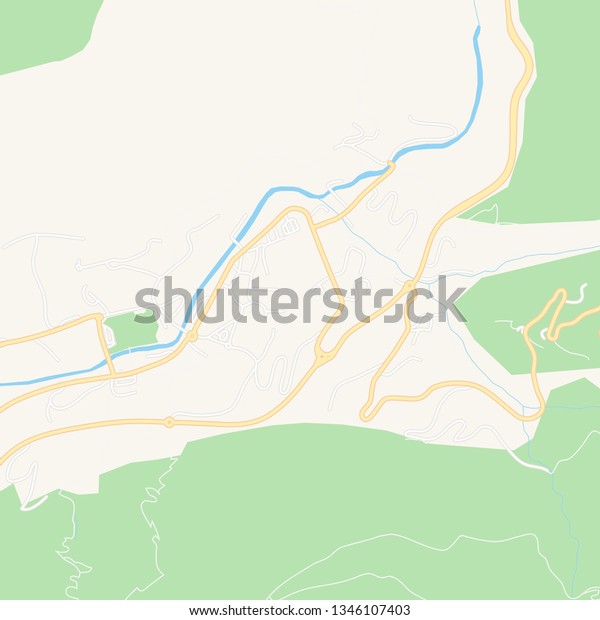 Printable Map Encamp Andorra Main Secondary: เวกเตอร์สต็อก (ปลอดค่า ...