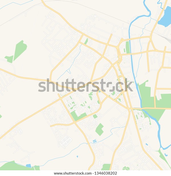 Printable Map Slonim Belarus Main Secondary: เวกเตอร์สต็อก (ปลอดค่า ...