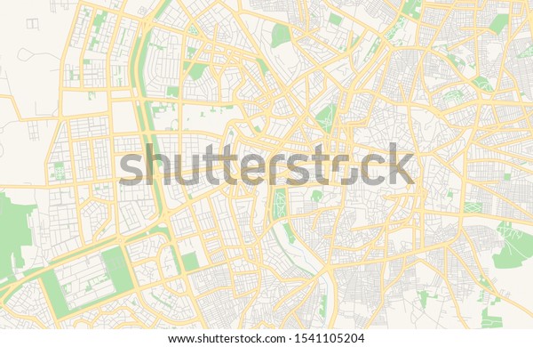 Printable Street Map Aleppo Syria Map Stock Vector (Royalty Free ...