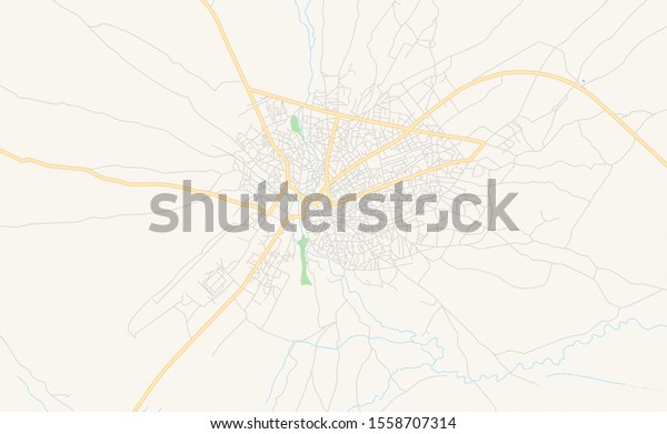 Printable Street Map Baidoa Somalia Map: Stock-Vektorgrafik (Lizenzfrei ...