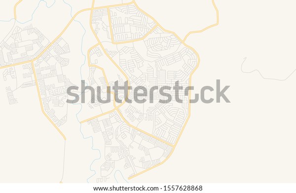 Printable Street Map Botshabelo South Africa Stock Vector (Royalty Free ...