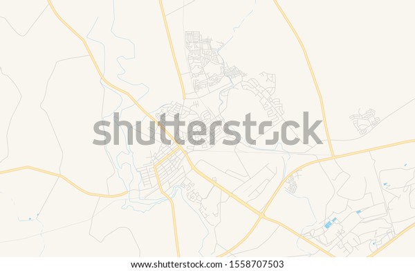 Printable Street Map Brits South Africa: vector de stock (libre de ...