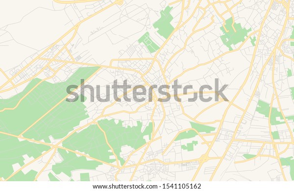 Printable Street Map Darayya Syria Map Stock Vector (Royalty Free) 1541105162 | Shutterstock