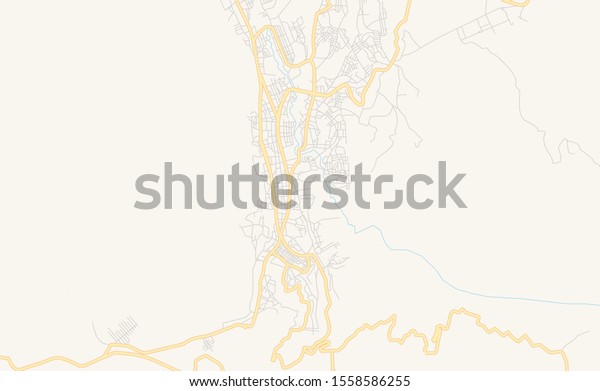 Printable Street Map Dese Ethiopia Map Stock Vector (Royalty Free ...
