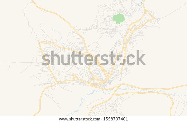 Printable Street Map Iringa Tanzania Map Stock Vector (Royalty Free ...