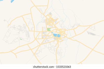 Printable Street Map Jamnagar State Gujarat: เวกเตอร์สต็อก (ปลอดค่า ...