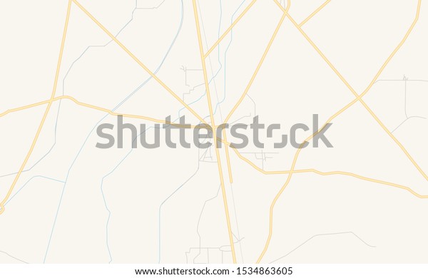 Printable Street Map Kamoke Province Punjab: vector de stock (libre de regalías) 1534863605 ...