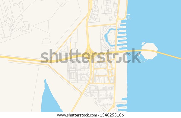 「Printable Street Map Khobar Saudi Arabia」のベクター画像素材（ロイヤリティフリー ...