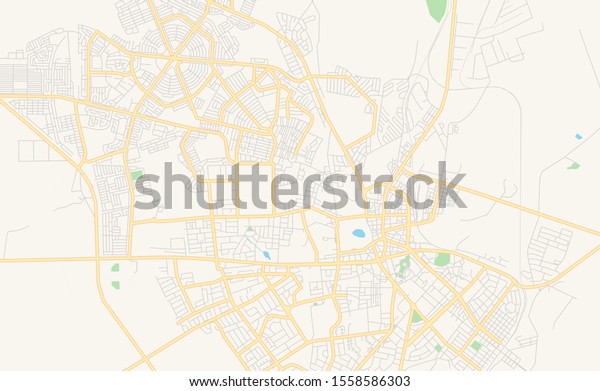 Printable Street Map Kimberley South Africa Stock Vector (Royalty Free ...