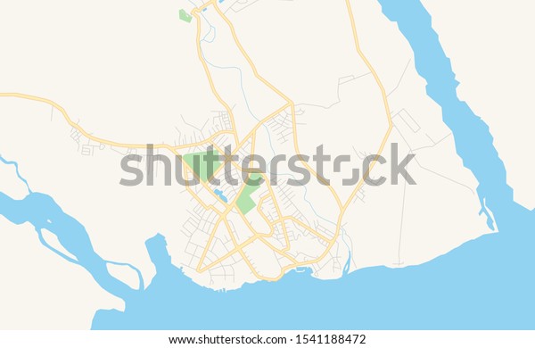 「Printable Street Map Lae Papua New」のベクター画像素材（ロイヤリティフリー） 1541188472 ...