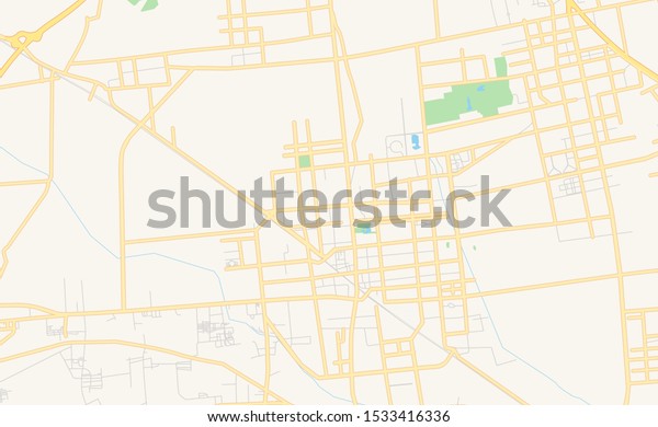Printable Street Map Langfang Province Hebei Stock Vector (Royalty Free ...