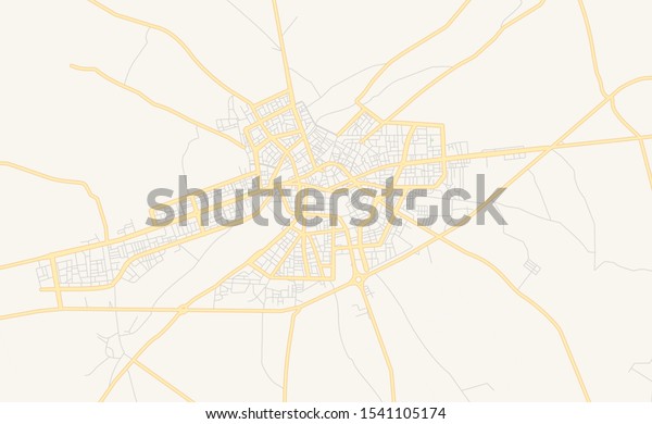 Printable Street Map Manbij Syria Map Stock Vector (Royalty Free ...