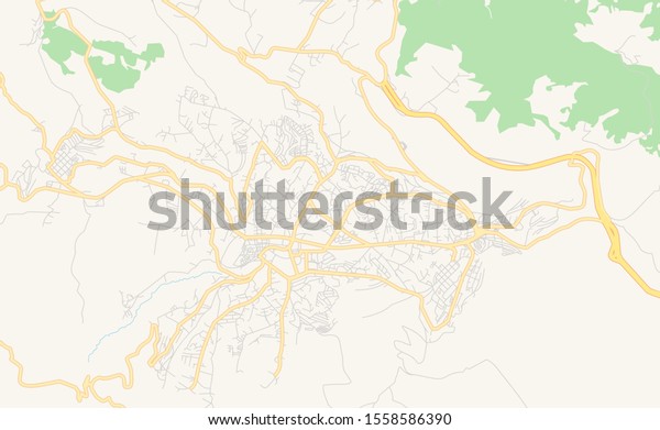 Printable Street Map Medea Algeria Map Stock Vector (Royalty Free ...
