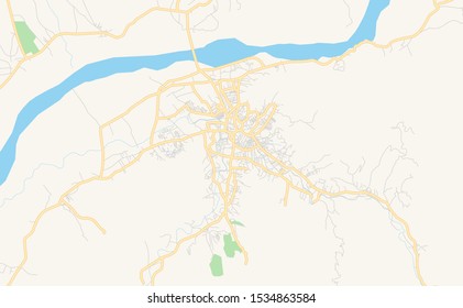 Printable Street Map Charallave Venezuela Map: เวกเตอร์สต็อก (ปลอดค่า ...