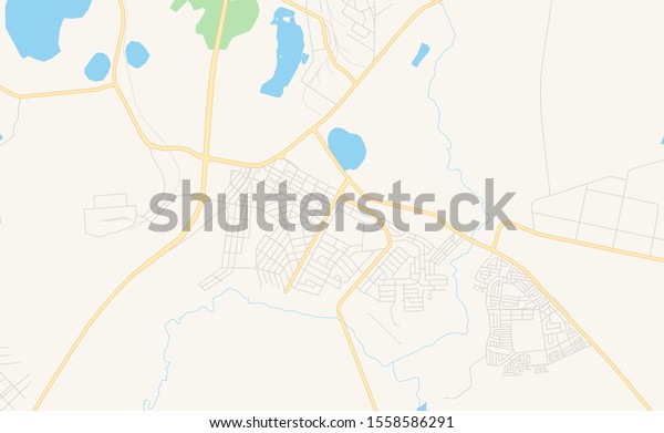 Printable Street Map Nigel South Africa: vector de stock (libre de ...