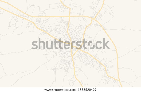 Printable Street Map Owo Nigeria Map Stock Vector (Royalty Free ...