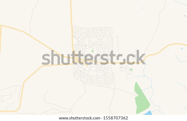 Printable Street Map Phalaborwa South Africa: vector de stock (libre de ...