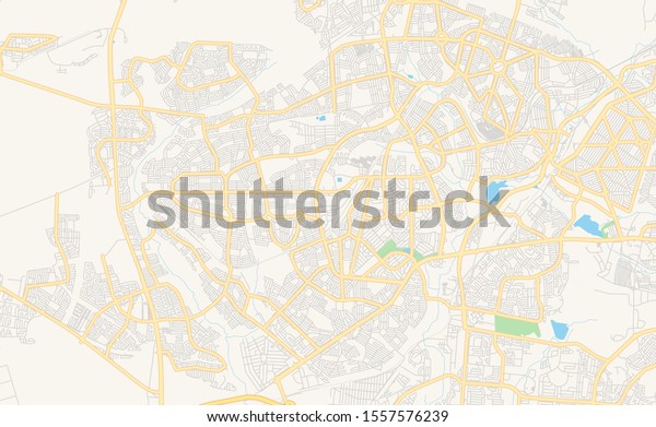 Printable Street Map Soweto South Africa Stock Vector (Royalty Free ...