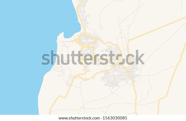 Printable Street Map Talara Peru Map Stock Vector (Royalty Free ...