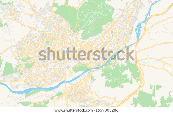 Printable Street Map Temuco Chile Map: เวกเตอร์สต็อก (ปลอดค่าลิขสิทธิ์ ...