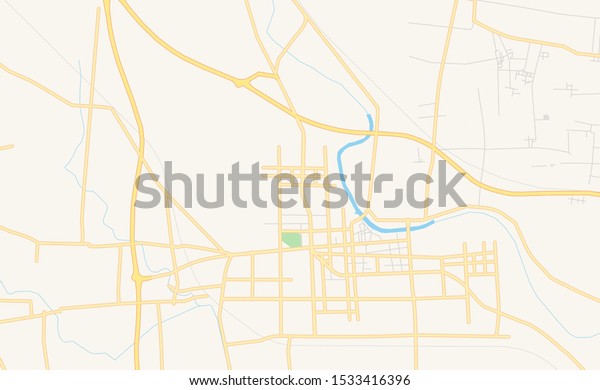 Printable Street Map Xiangcheng Province Henan: vector de stock (libre ...