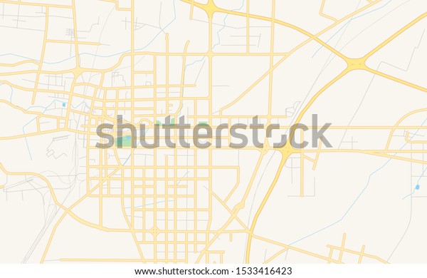 Printable Street Map Xinxiang Province Henan Stock Vector (Royalty Free ...
