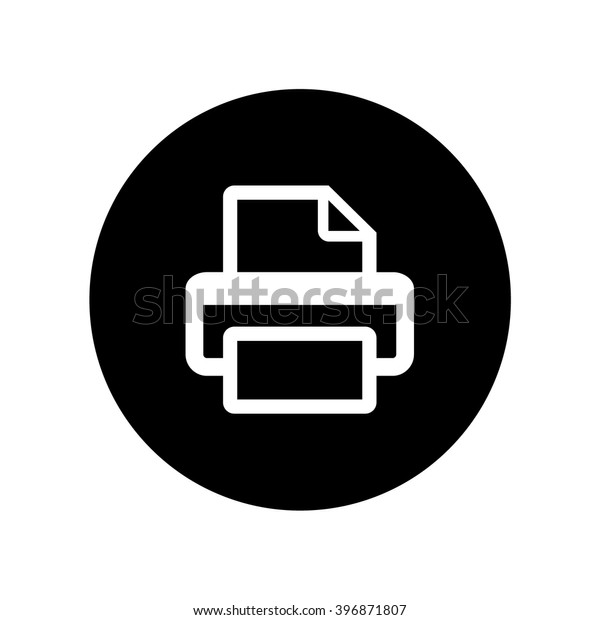 Printer Fax Icon Web Symbol Vector : image vectorielle de stock (libre ...