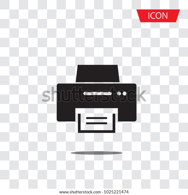 Printer Icon Office Printer Icon Isolated Stock Vector (Royalty Free ...