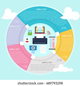Printing Design Infographic Stock Vector (Royalty Free) 689793298 ...